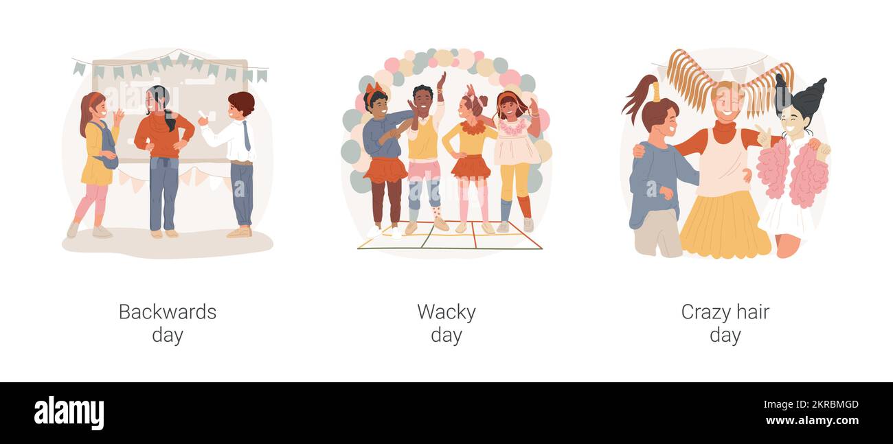 Crazy Hair Day Cartoon