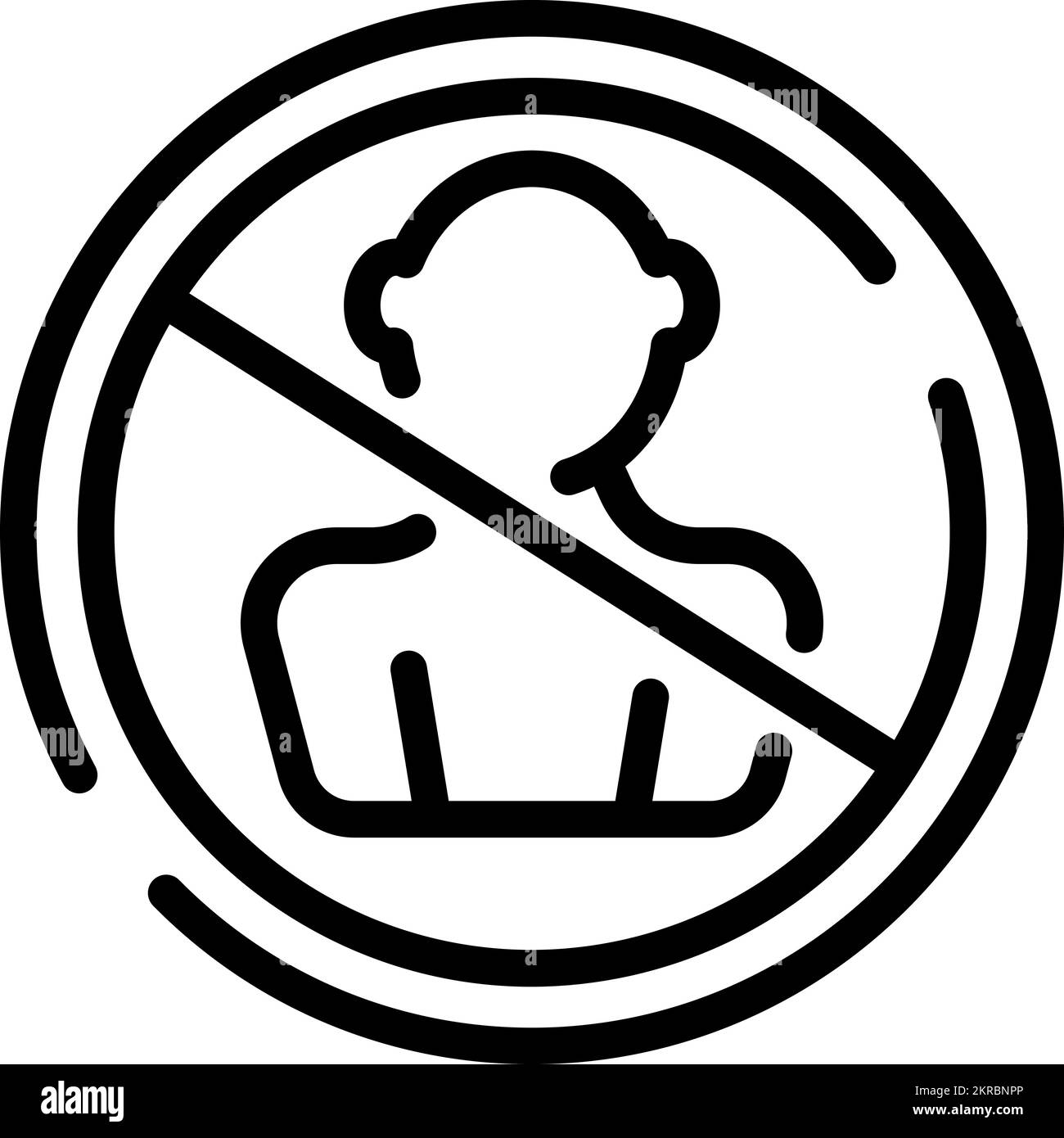 No avatar icon outline vector. Web computer. Network mobile Stock ...