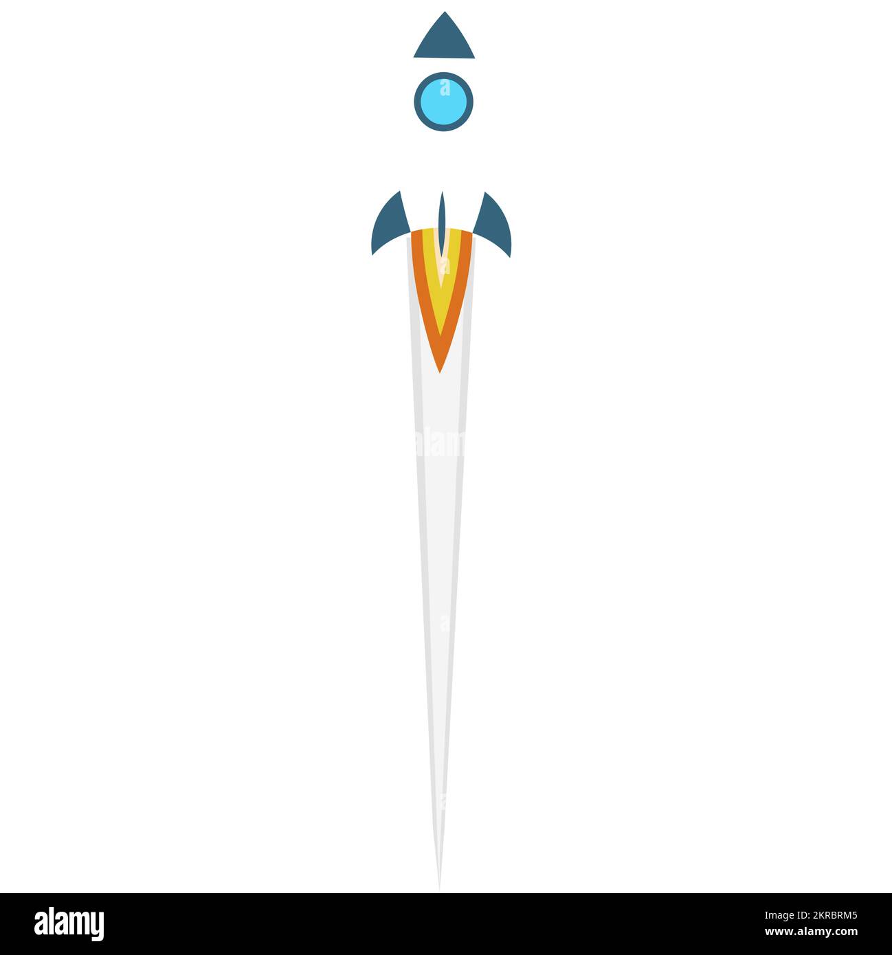 Rocket launch, ship. Start up object Stock Vector Image & Art - Alamy