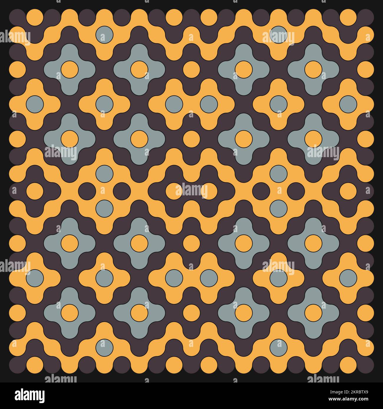 Random color rounded truchet tiling illustration Stock Vector Image ...