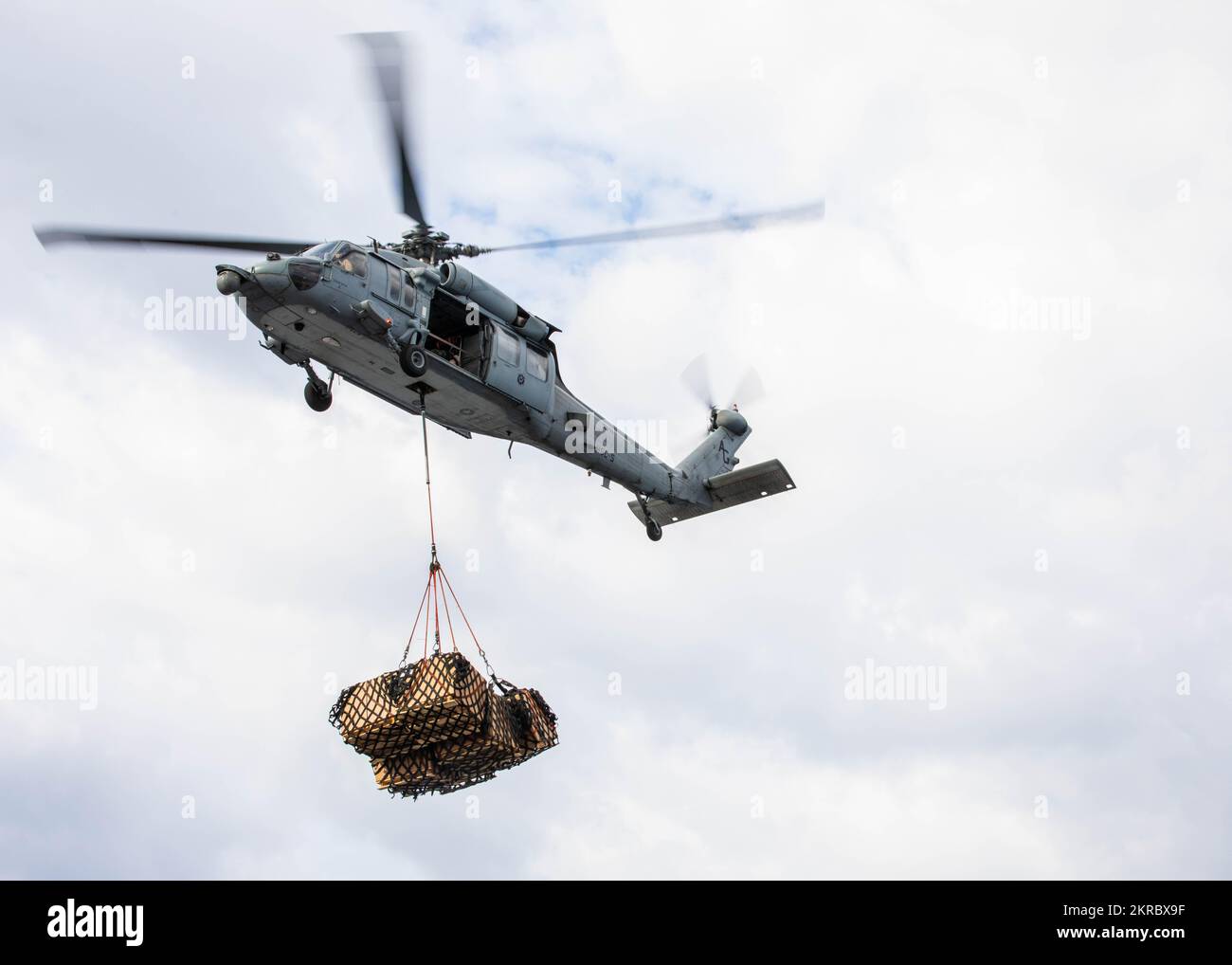 221112-N-IX644-1042 ADRIATIC SEA (Nov. 12, 2022) An MH-60S Nighthawk ...