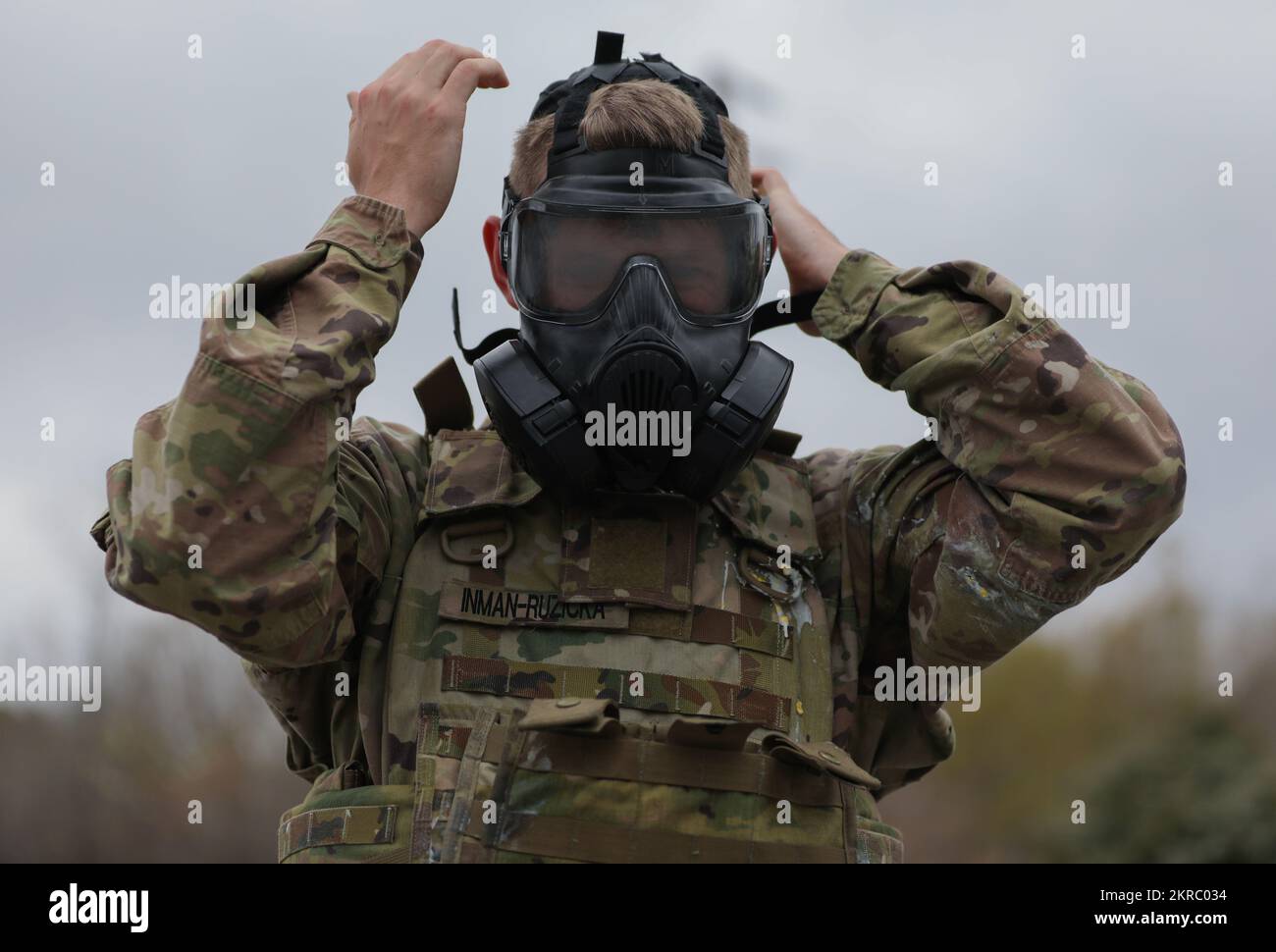 U.S Army Spc. William Inman-Ruzicka from the 438th Military Police ...