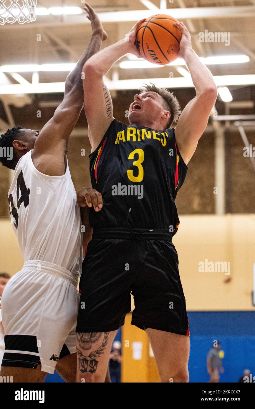 U.S. Marine Corps Lance Cpl. Preston Beverly, a member of team Marine ...