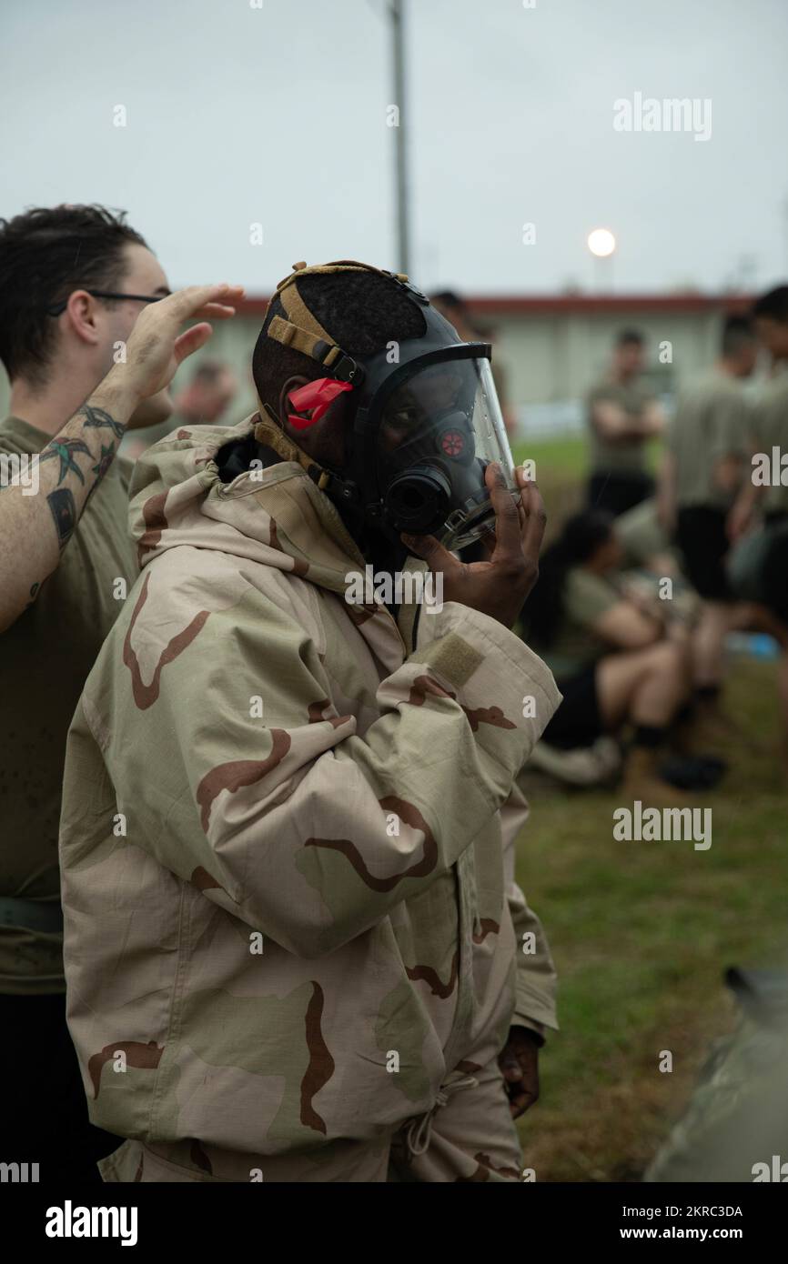 A U.S. Army Soldier with 95th Chemical Company, 17th Combat Sustainment ...