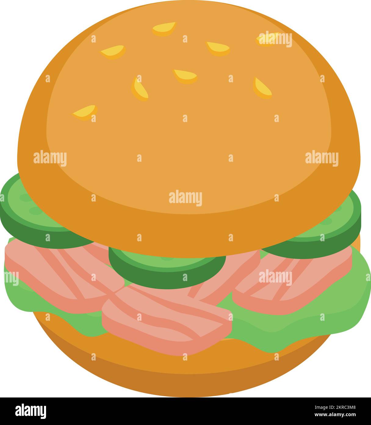 Beef burger icon isometric vector. American food. Bun meat Stock Vector ...