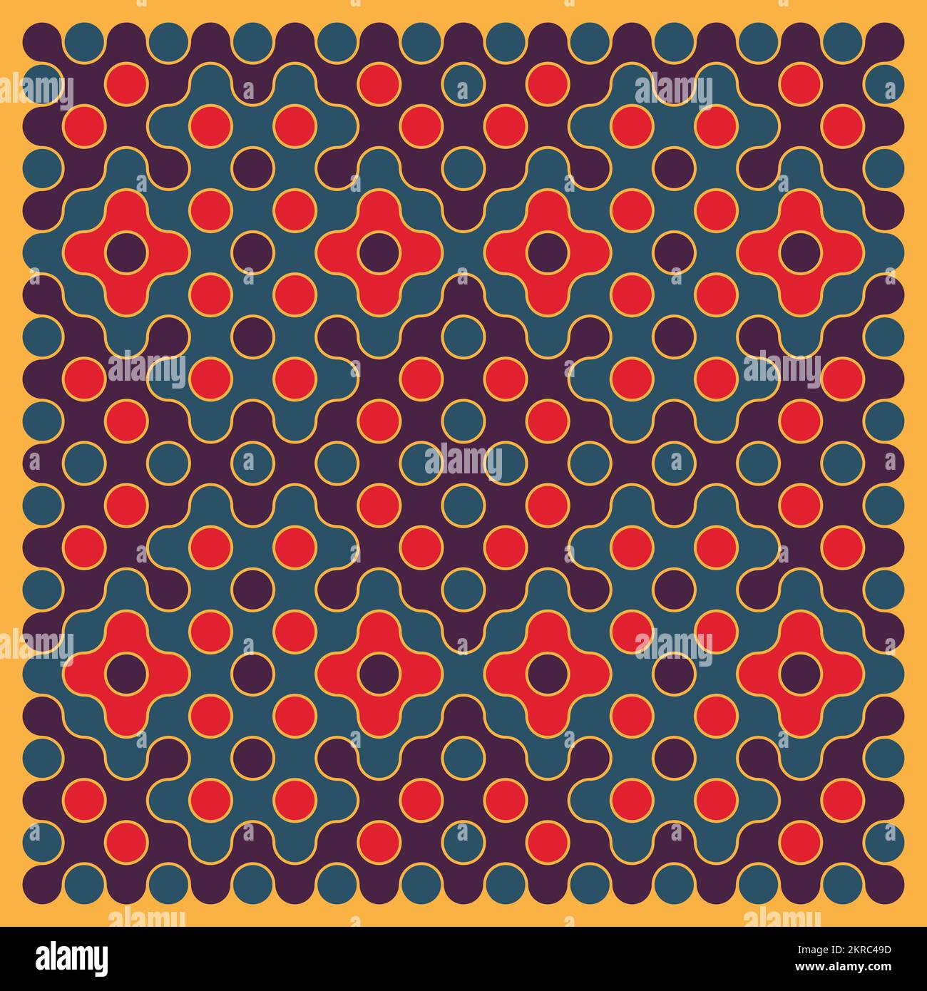 Random color rounded truchet tiling illustration Stock Vector Image ...