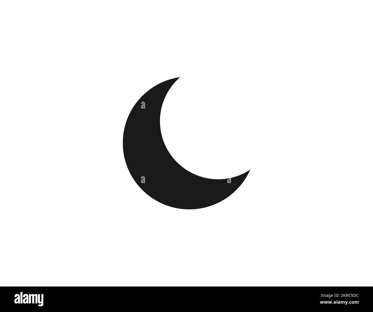 Twilight sky stars crescent moon Cut Out Stock Images & Pictures - Alamy