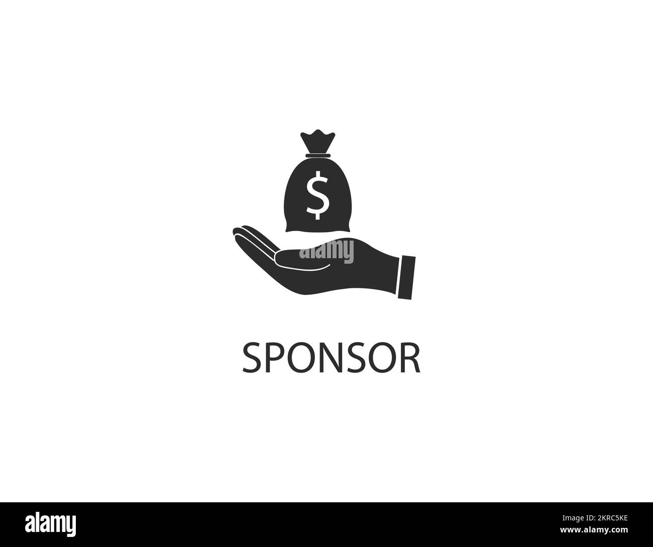 Savings, hand, sponsor icon. Vector illustration Stock Vector Image ...