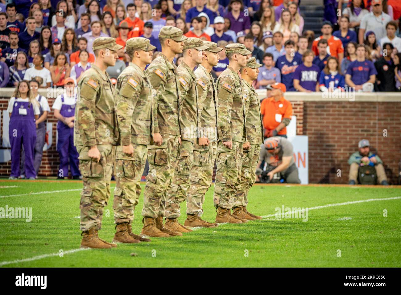 Cadets with Clemson University’s Army ROTC detachment conduct a Fallen ...