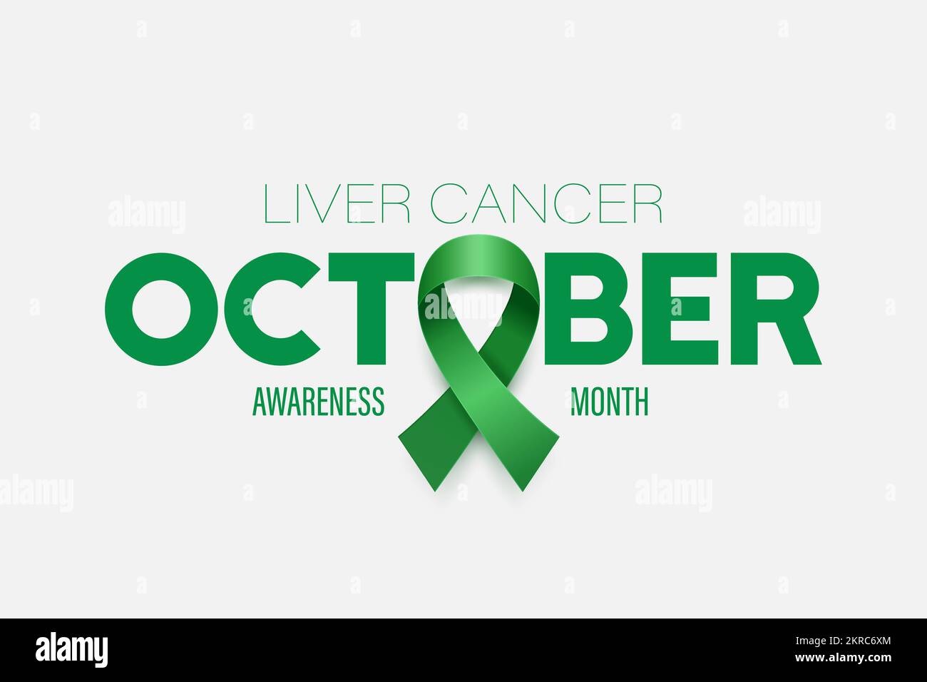 October. Liver Cancer Banner, Card, Placard with Vector 3d Realistic ...