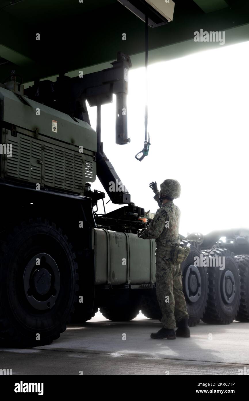 U.S. Marines with 3d Transportation Battalion, Combat Logistics ...