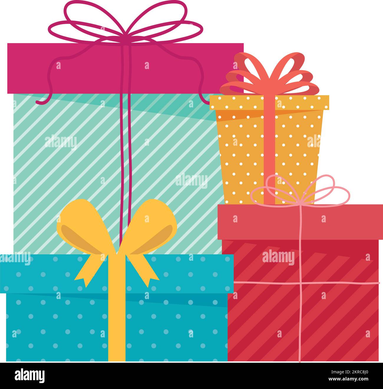 gifts boxes presents packs icon Stock Vector Image & Art - Alamy