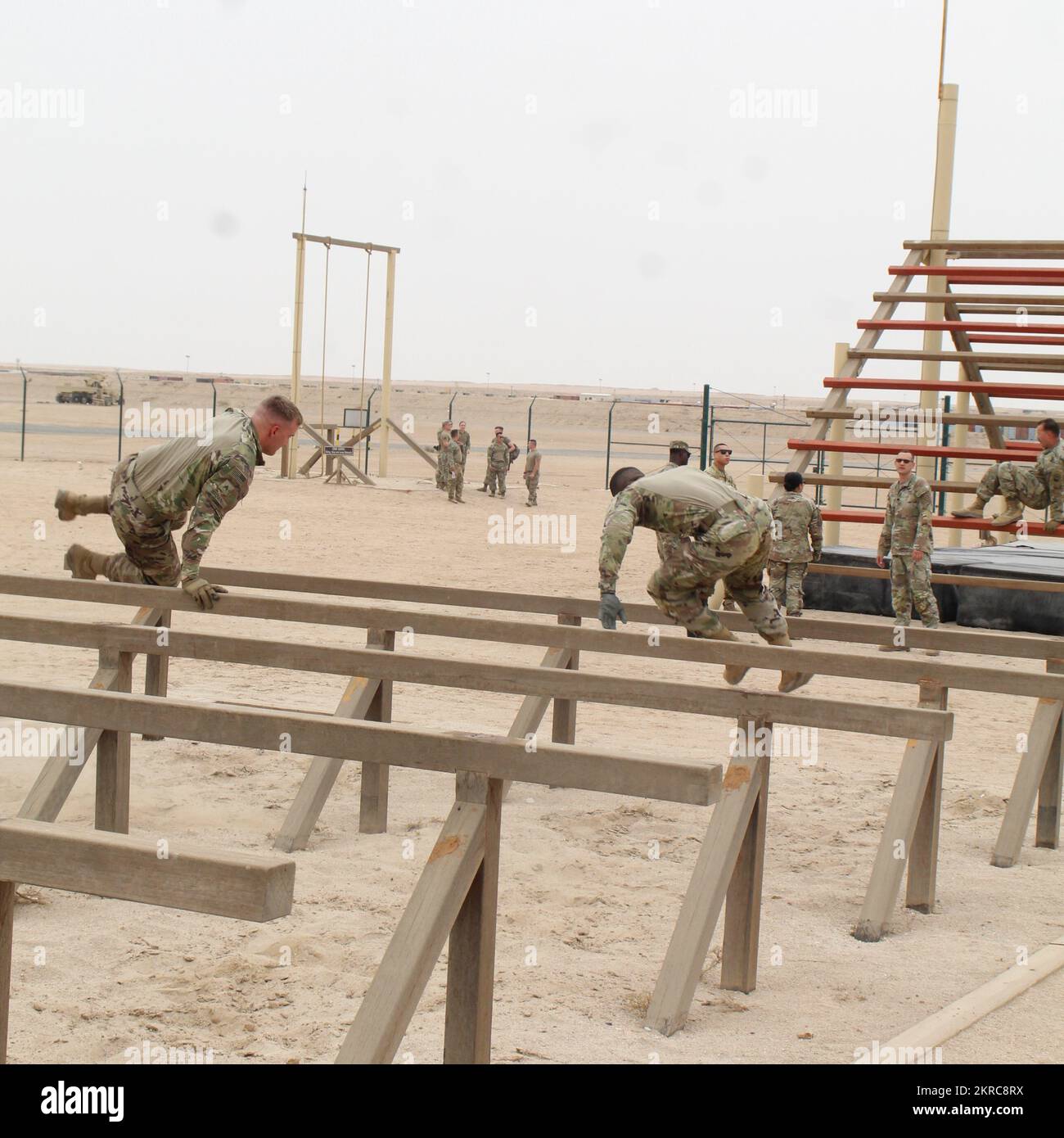 U.S. Soldiers with the 252nd Quartermaster Company, 728th Combat ...