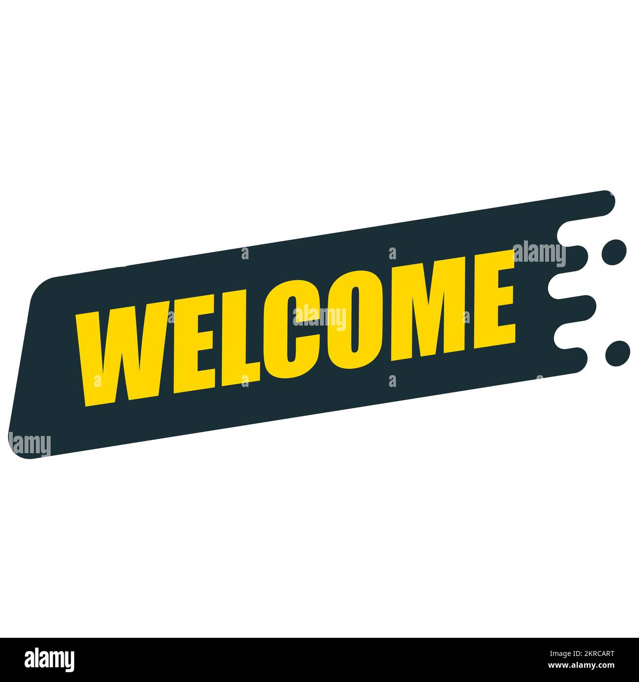 Welcome, speech bubble. Banner, speech bubble with text Welcome Stock ...