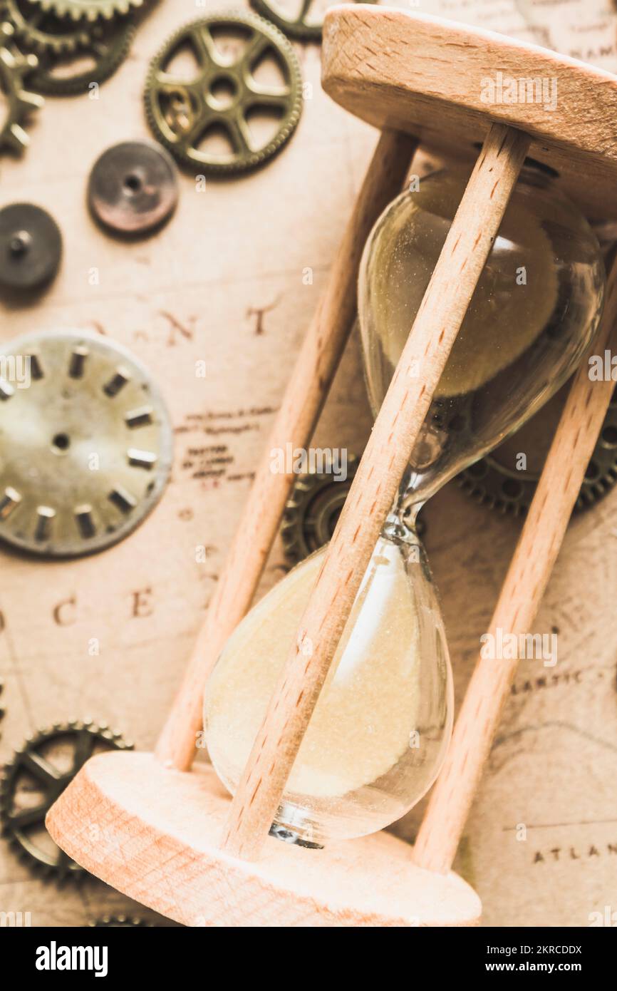 Old hourglass sand timer from hi-res stock photography and images - Alamy