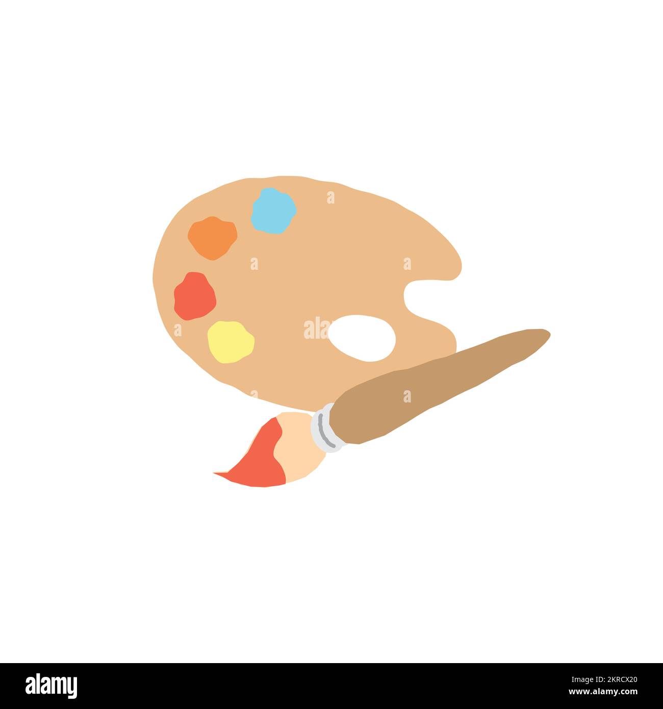 Children book paintbrush and palette clipart. Elementary school ...