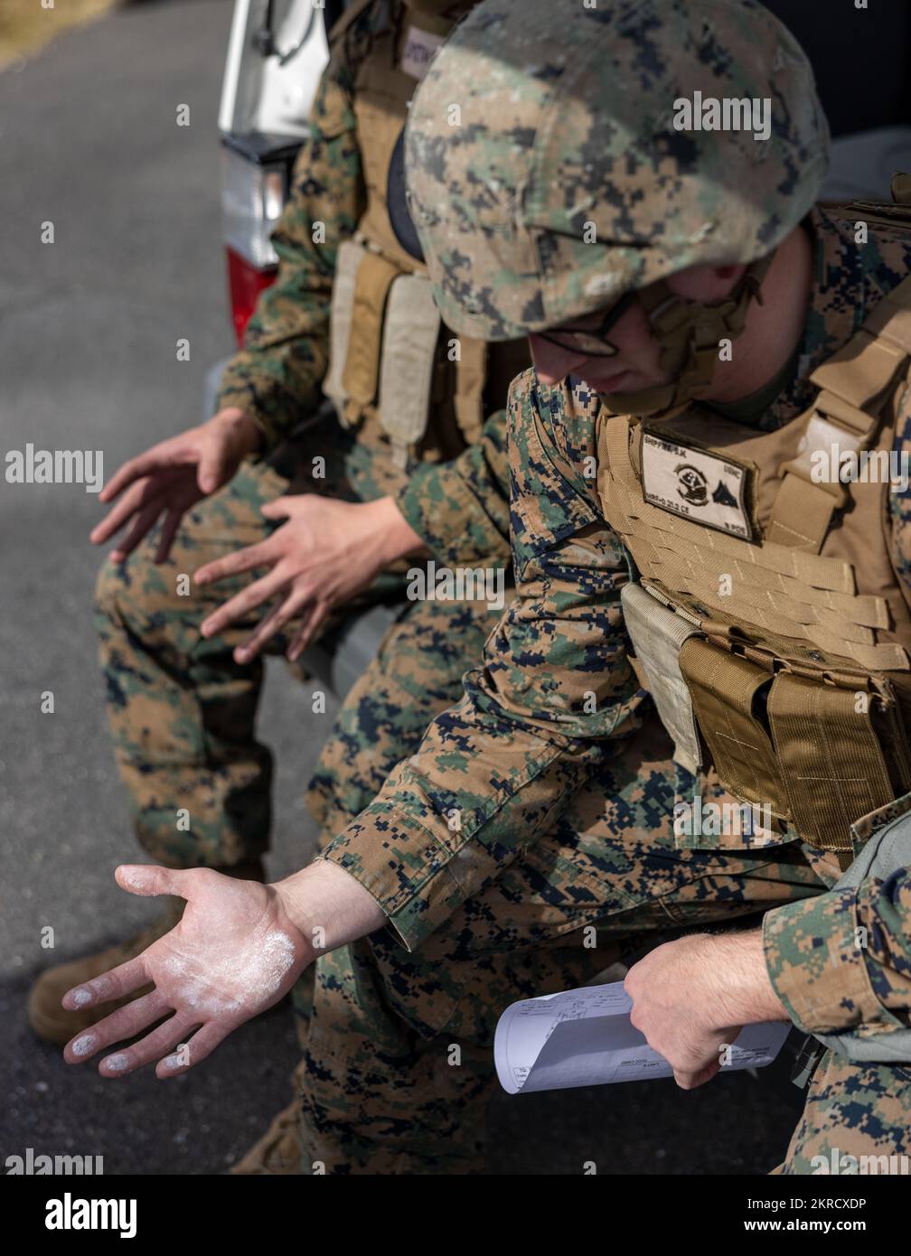U.S. Marine Corps Cpl. Sean Shippee, a postal clerk assigned to ...