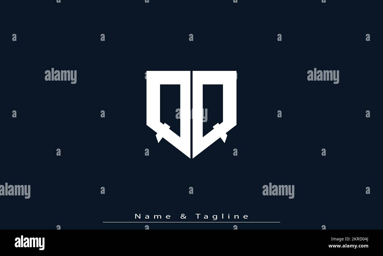 Alphabet letters Initials Monogram logo QQ Stock Vector Image & Art - Alamy