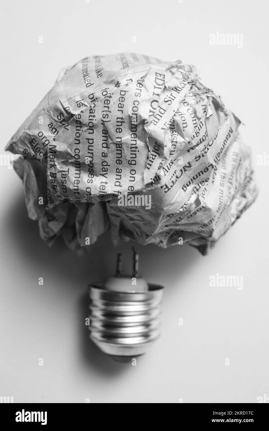 Scrunched up paper hi-res stock photography and images - Alamy