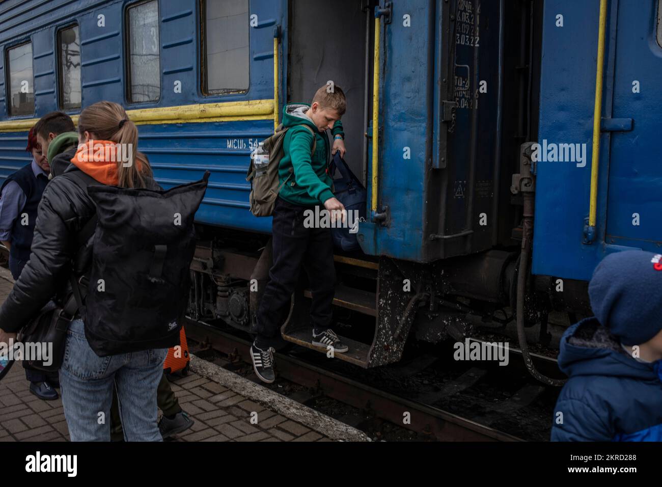 A group of relatives and family friends of women and children who have ...