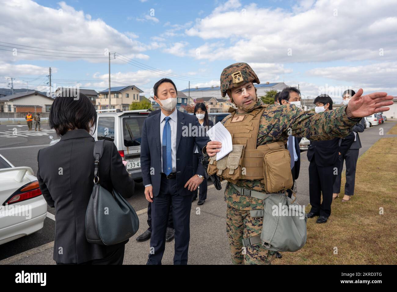 U.S. Marine Col. Richard N. Rusnok, commanding officer, Marine Corps ...