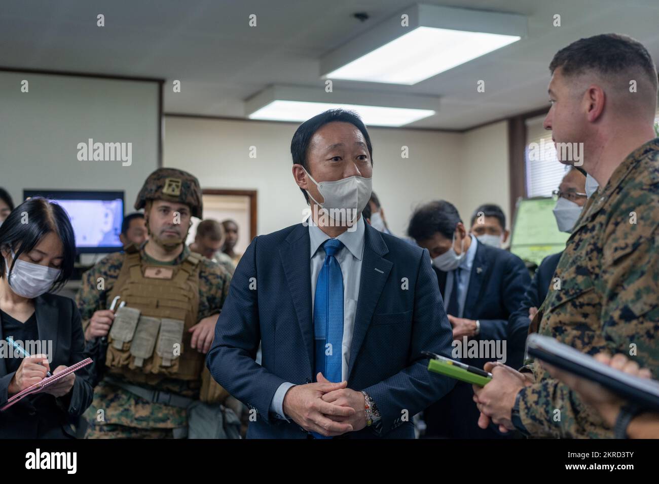 U.S. Marine Lt. Col. Jacob D. Schwinghammer, commanding officer ...
