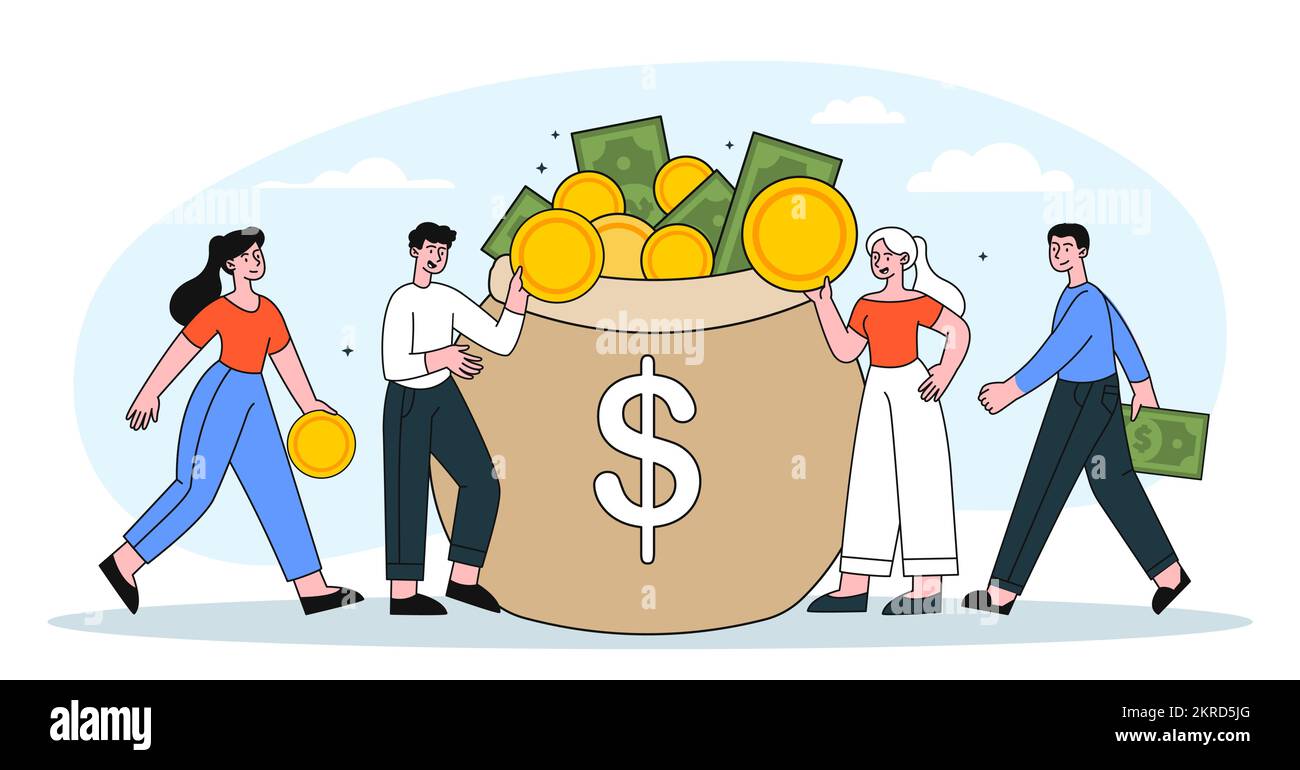 Donate Money concept Stock Vector Image & Art - Alamy