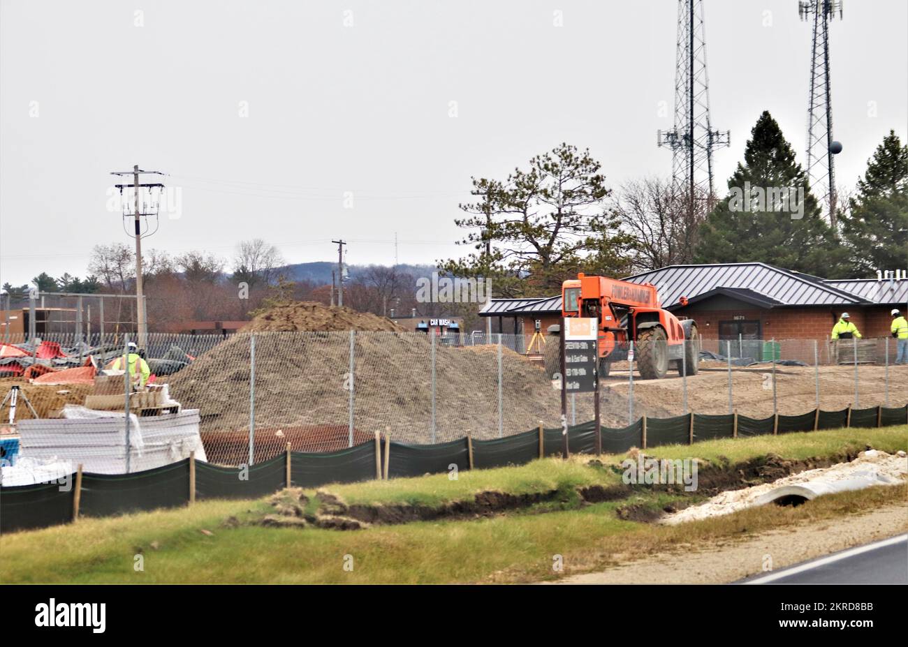 The construction area for a future transient training brigade ...