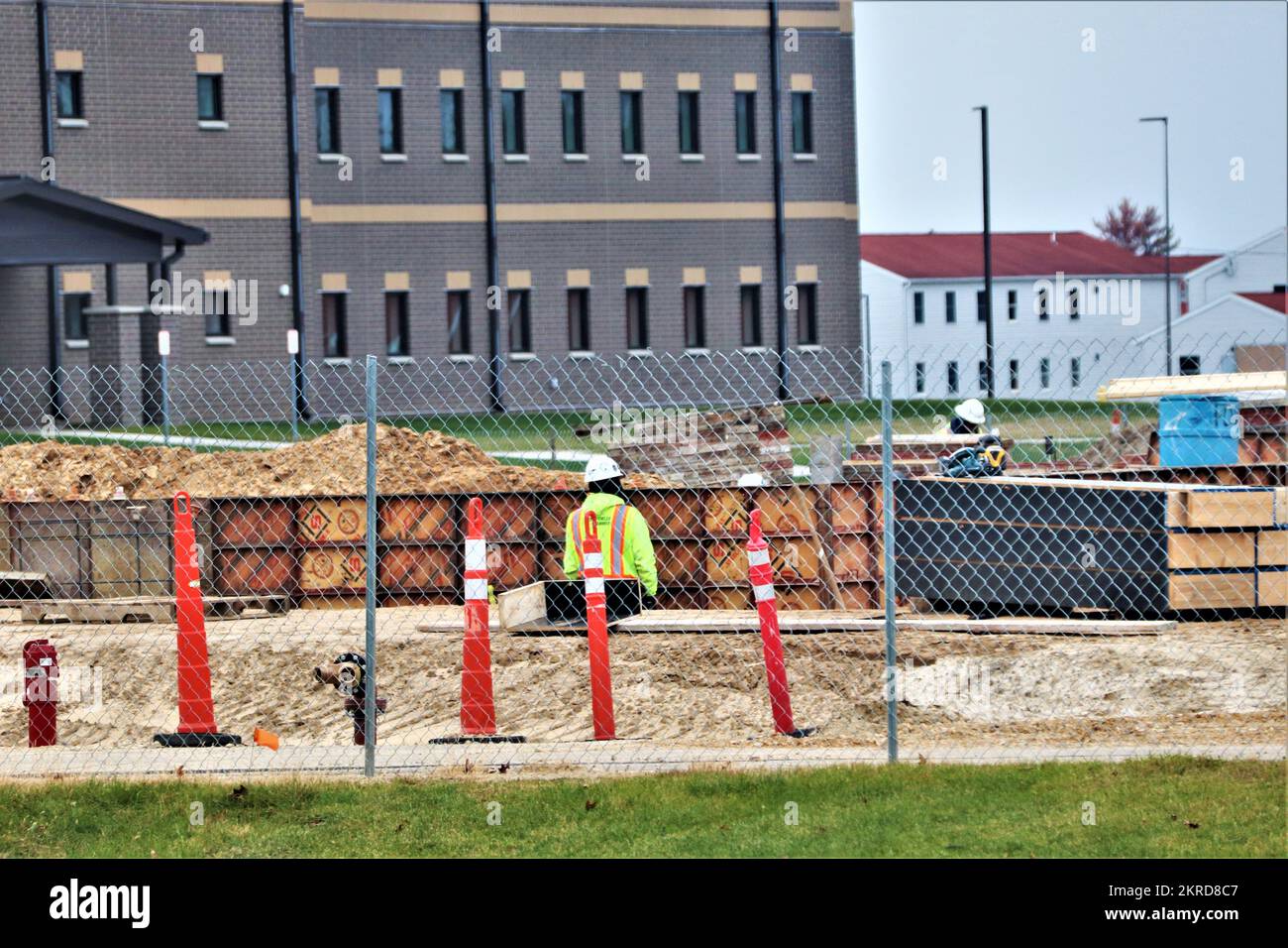 The construction area for a future transient training brigade ...