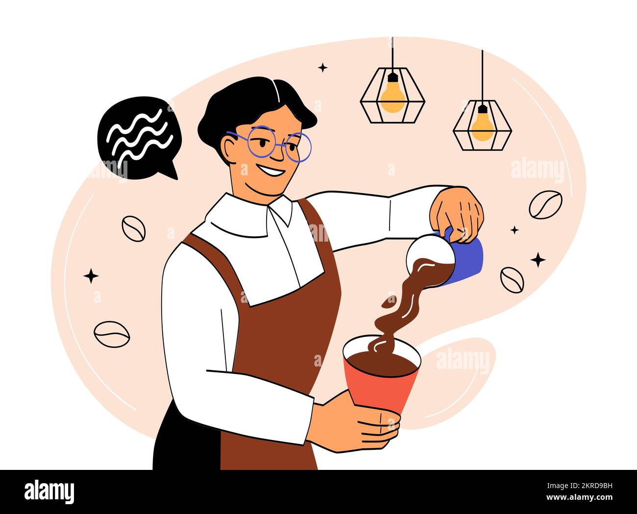 Professional barman bar making Cut Out Stock Images & Pictures - Alamy