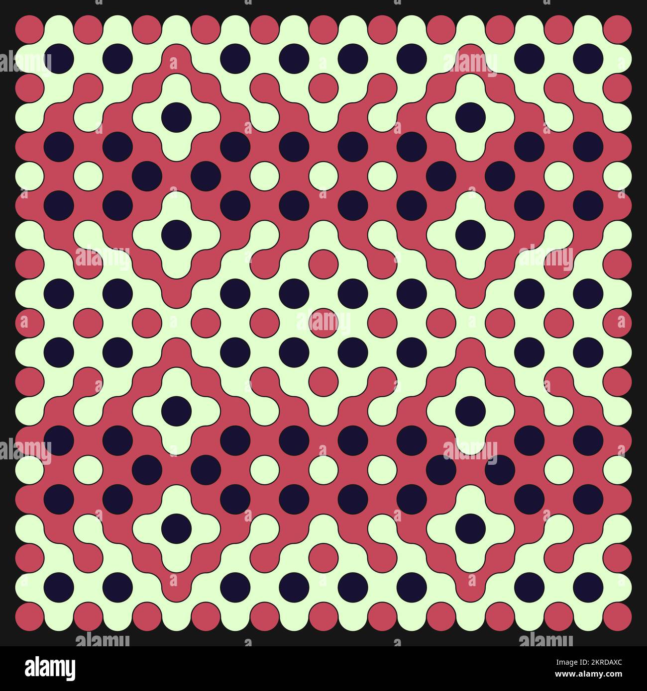 Random color rounded truchet tiling illustration Stock Vector Image ...