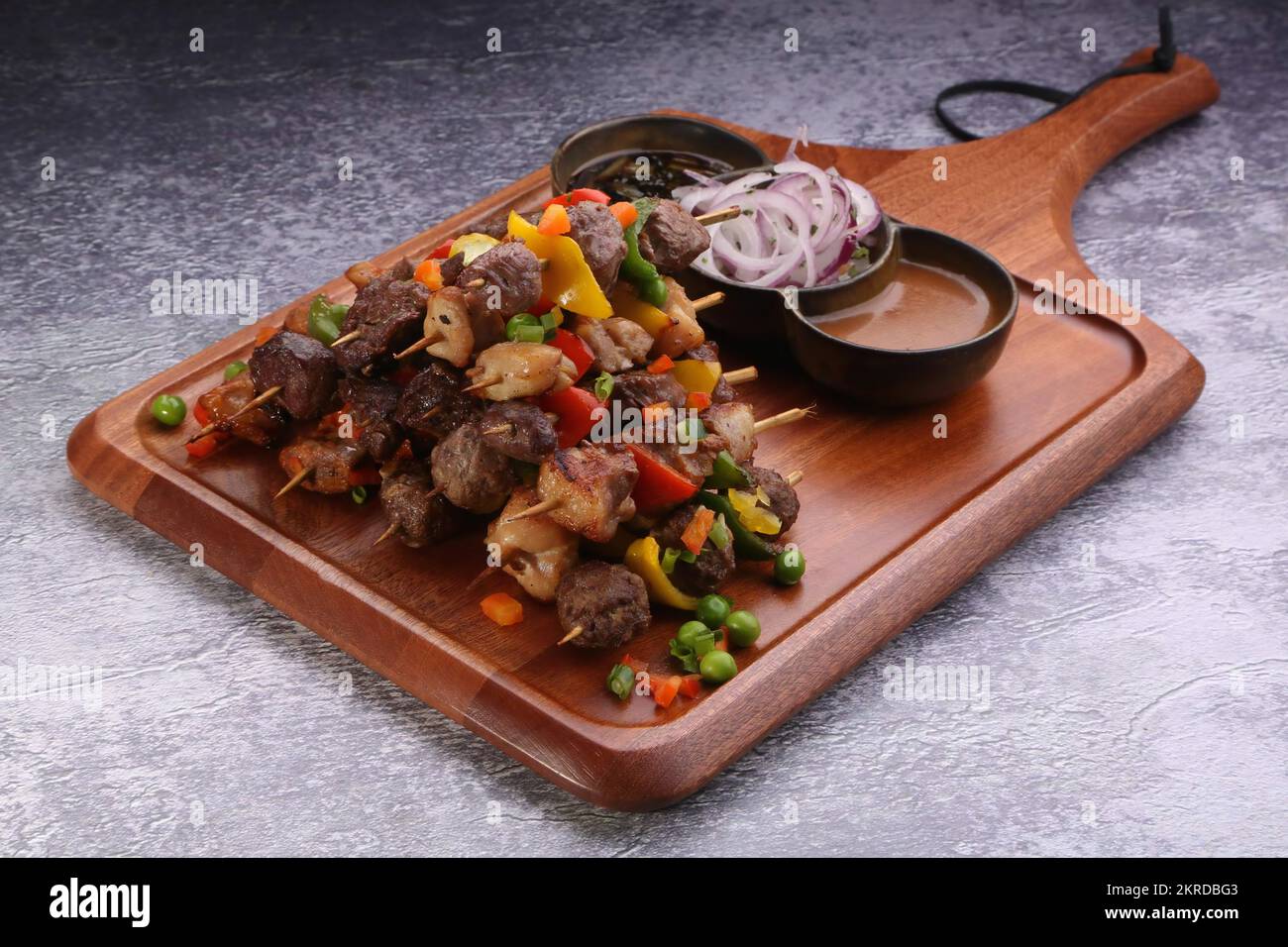 Mongolian meat bbq hi-res stock photography and images - Alamy