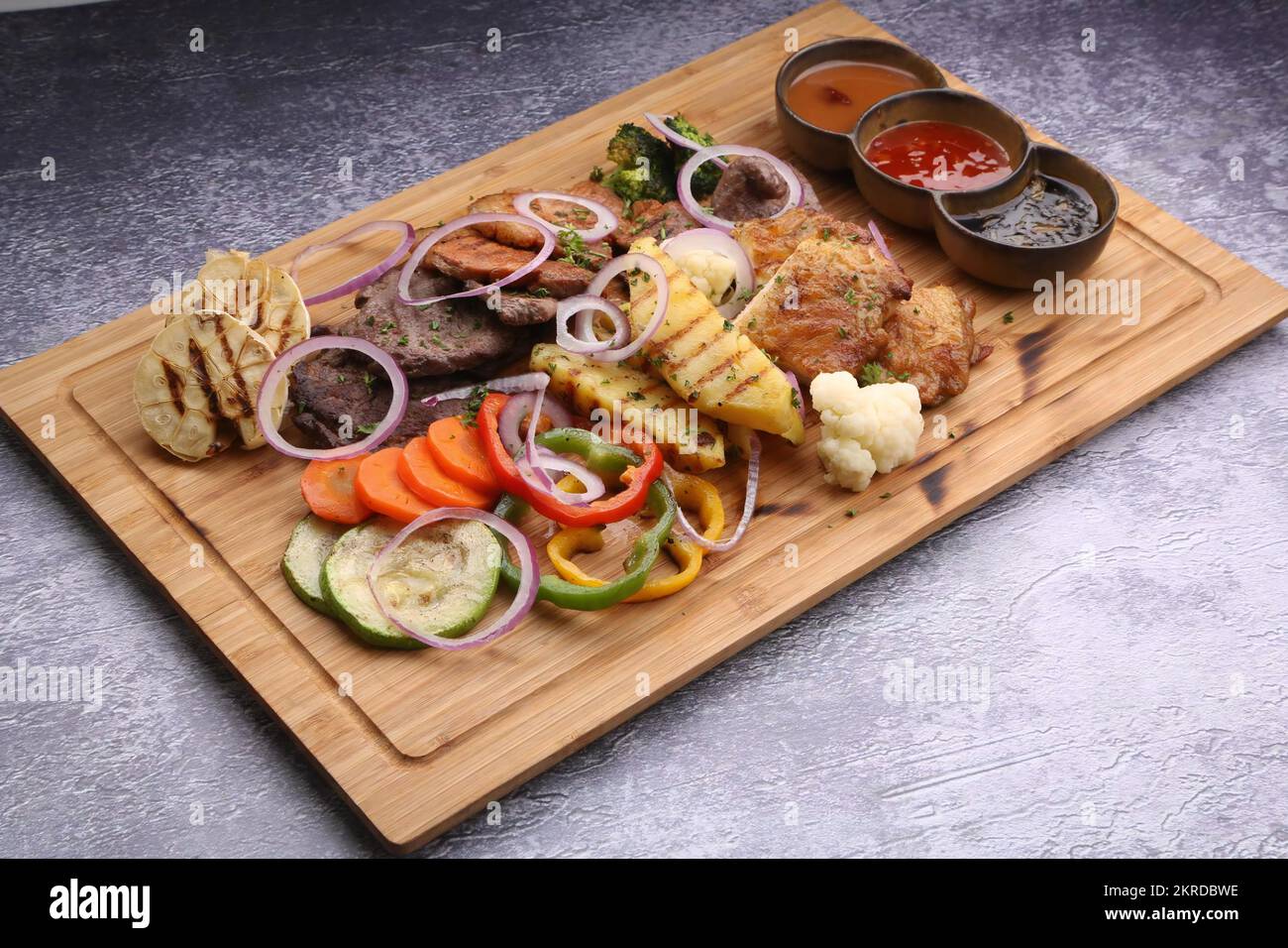 steak with vegatable Stock Photo - Alamy