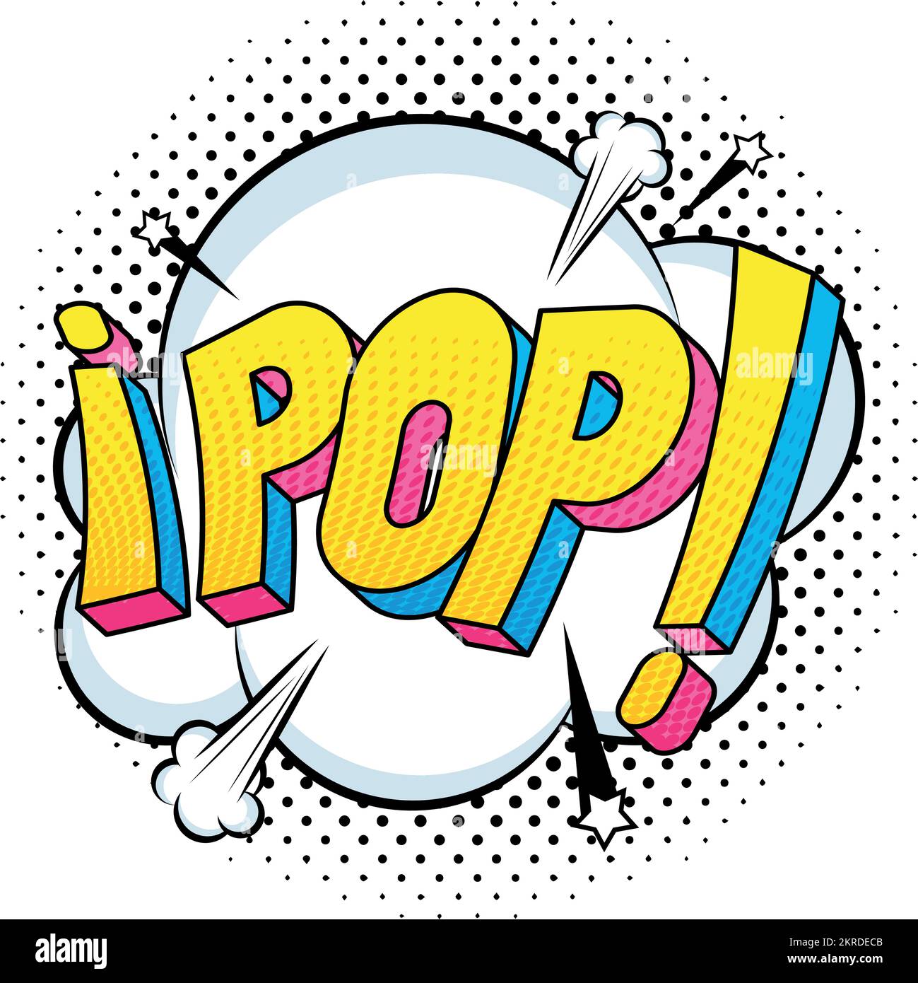 pop word lettering comic style poster Stock Vector Image & Art - Alamy