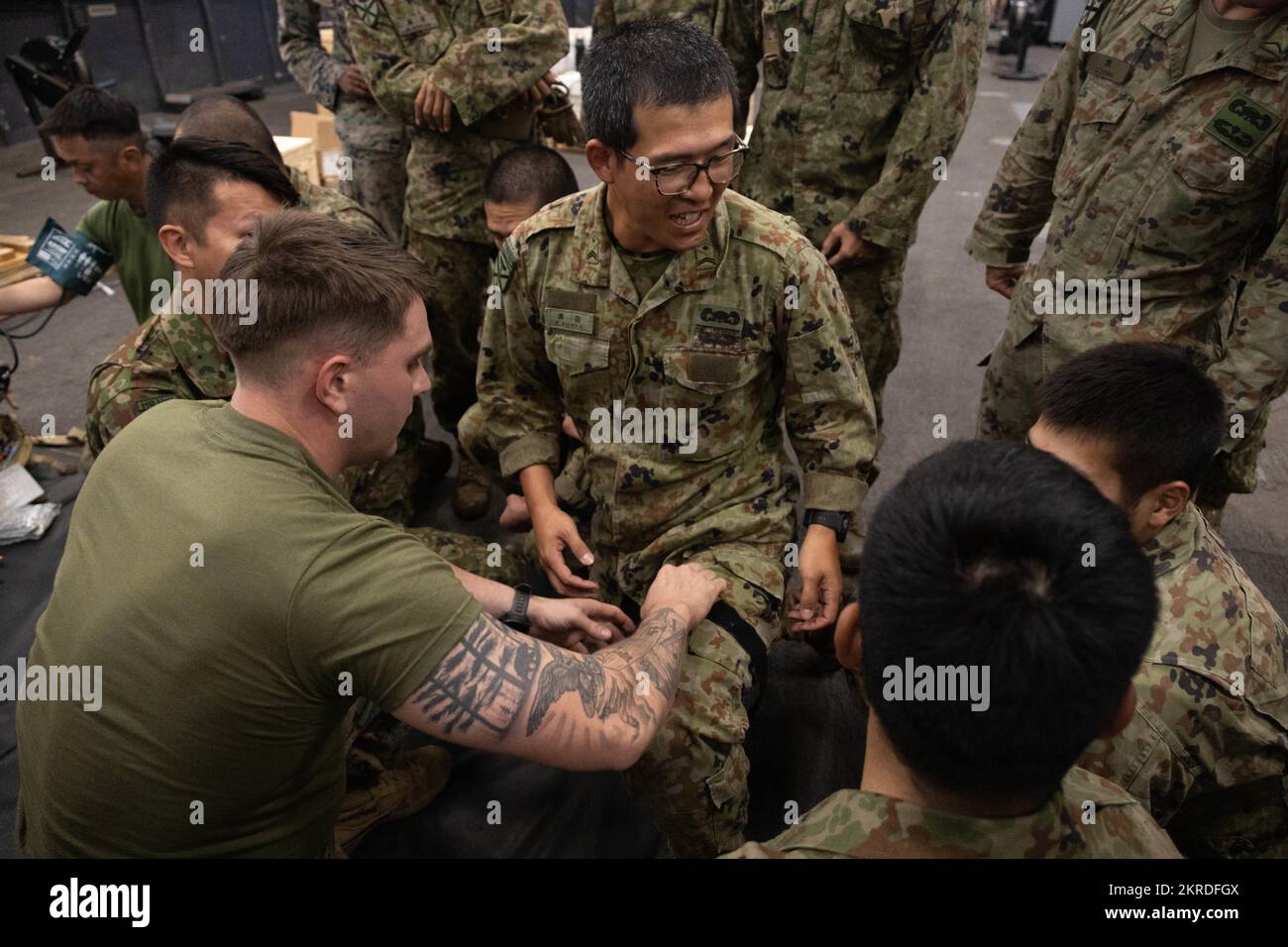 U.S. Navy Hospital Nurse Joseph Heintz, a corpsman with 1st Battalion ...