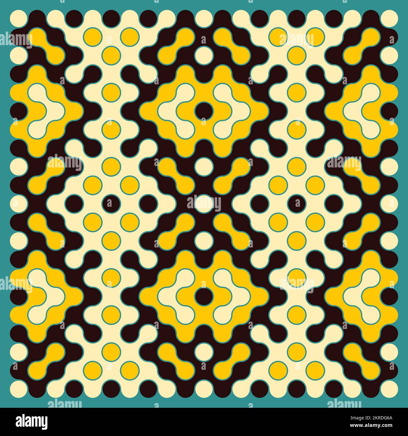 Random color rounded truchet tiling illustration Stock Vector Image ...