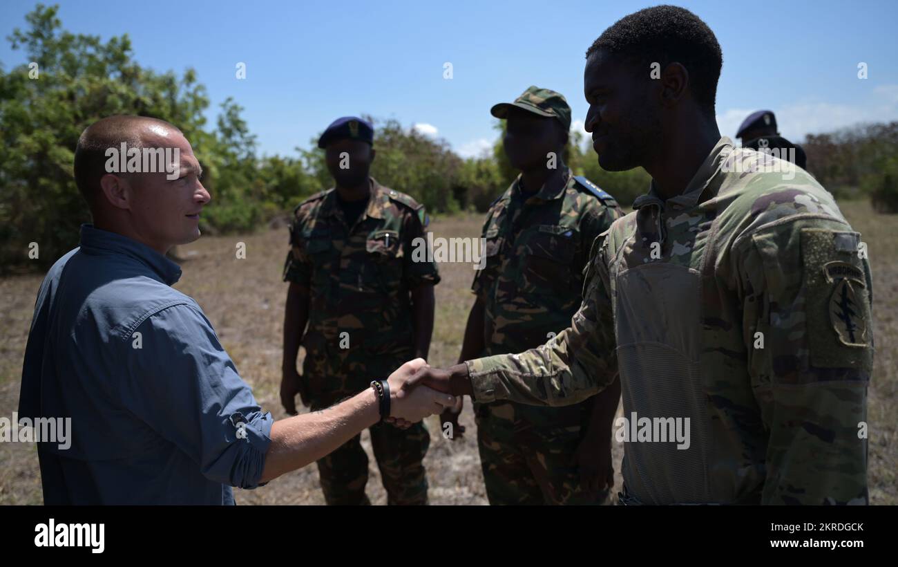 U.S. Army Sgt. 1st Class, Andrew Kirchoff a civil affairs team sergeant ...