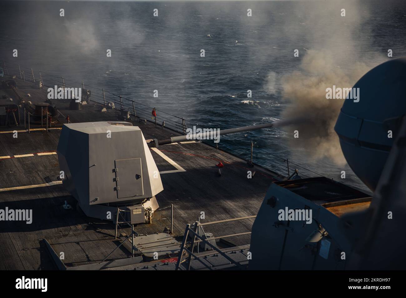 221114-N-GF955-1030 ENGLISH CHANNEL (Nov. 14, 2022) The Arleigh Burke ...