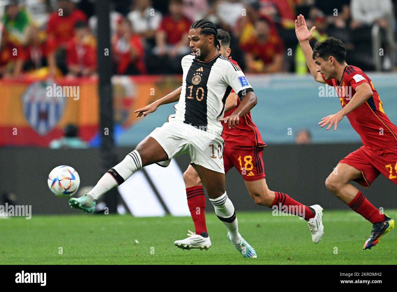 Al Khor, Qatar. 27th Nov, 2022. Soccer: World Cup, Spain - Germany ...