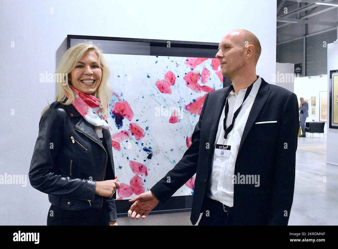 Laurence Auziere Jourdan and her partner Matthieu Gasser, painter ...