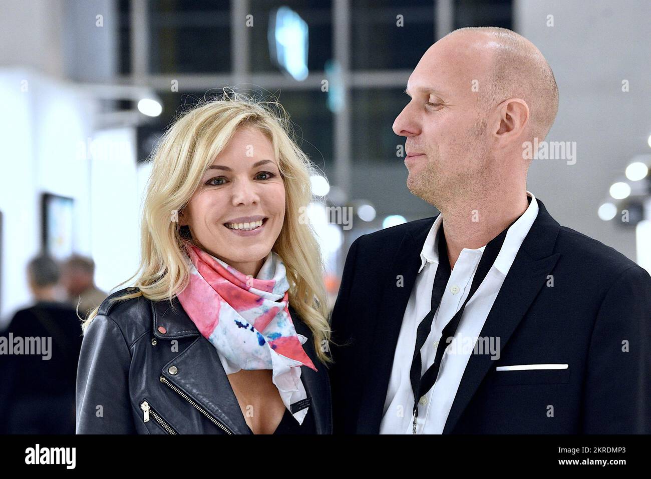 Laurence Auziere Jourdan and her partner Matthieu Gasser, painter ...