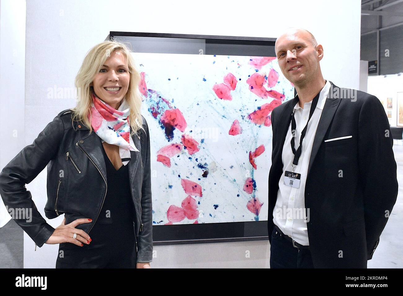 Laurence Auziere Jourdan and her partner Matthieu Gasser, painter ...
