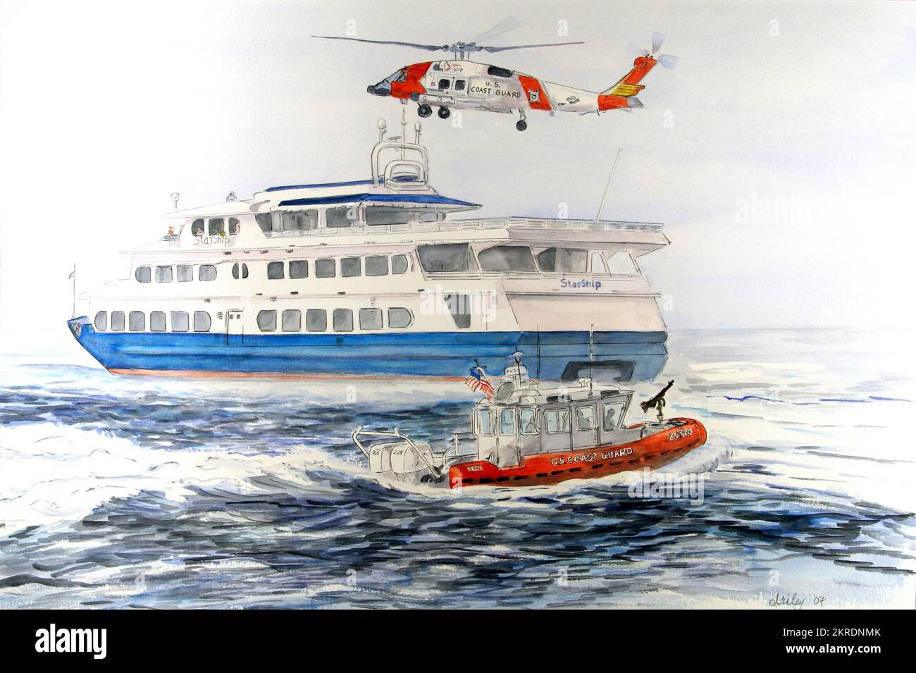 In this training exercise on Florida’s Tampa Bay, a Coast Guard ...