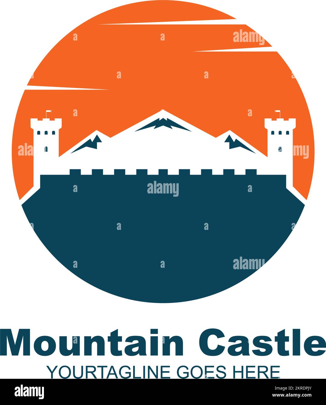 Fortress mountain logo hi-res stock photography and images - Alamy
