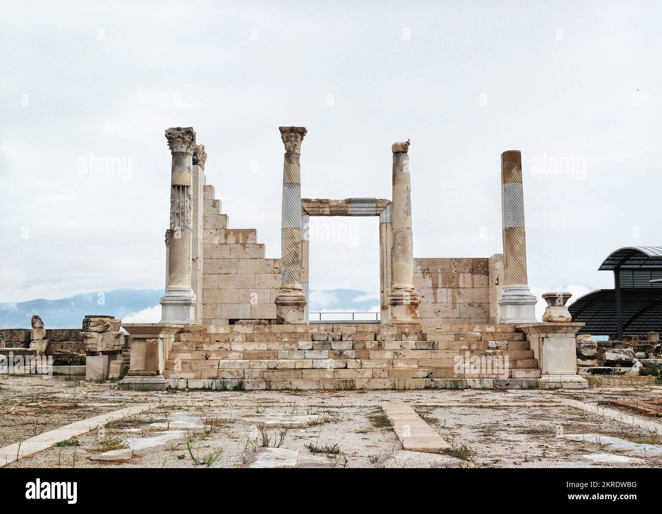 Laodikeia, Denizli, Turkey, Sep. 2018: Temple of Laodicea Ancient City ...