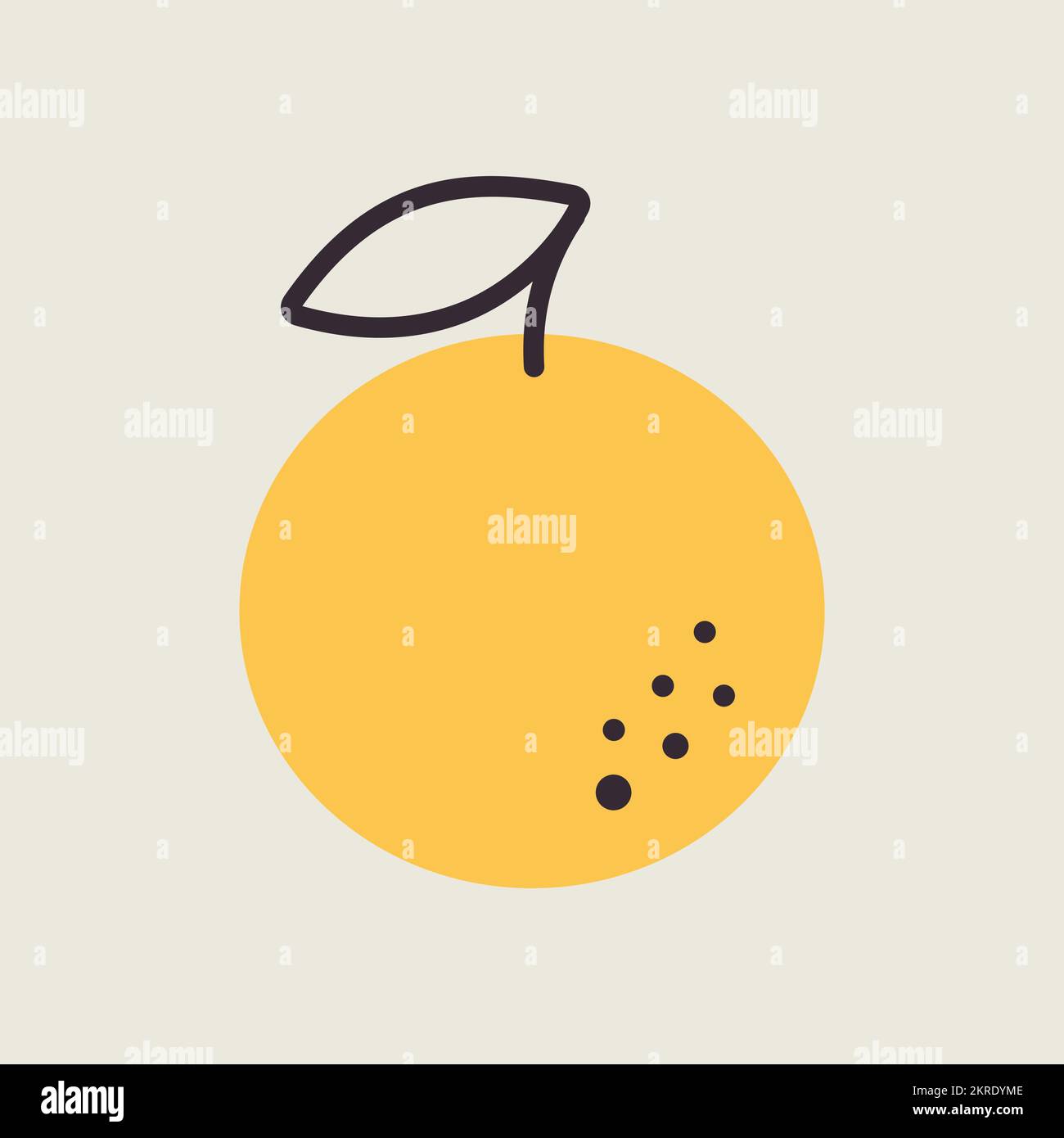 Orange vector icon. Graph symbol for food and drinks web site, apps ...