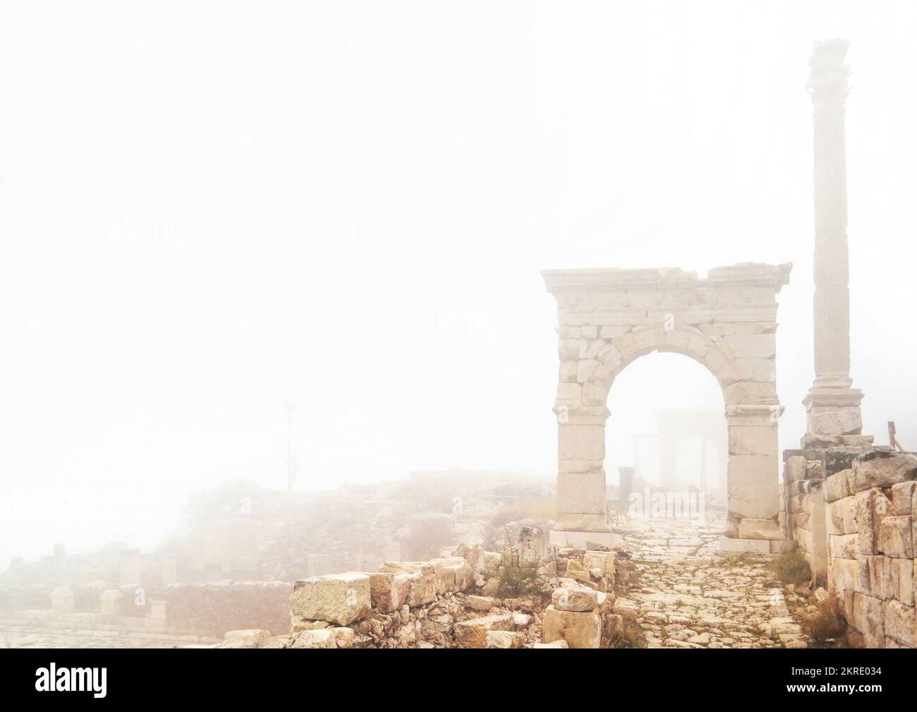 Sagalassos, Burdur, Turkey, Oct. 2019: The monumental arch gate of ...