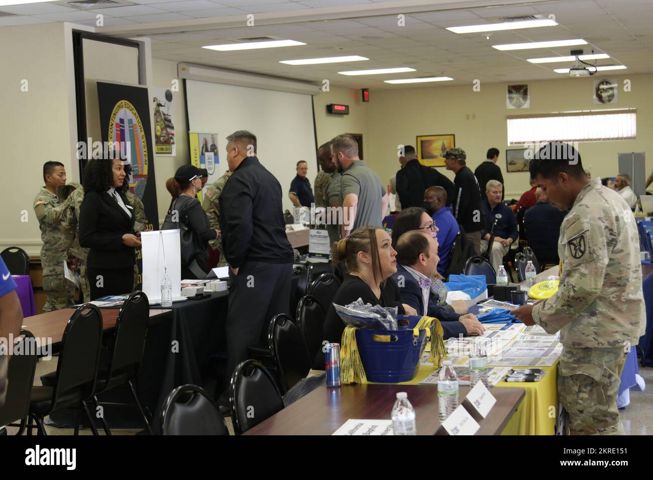 Members of the Fort Irwin community attend an education fair Nov. 15 ...
