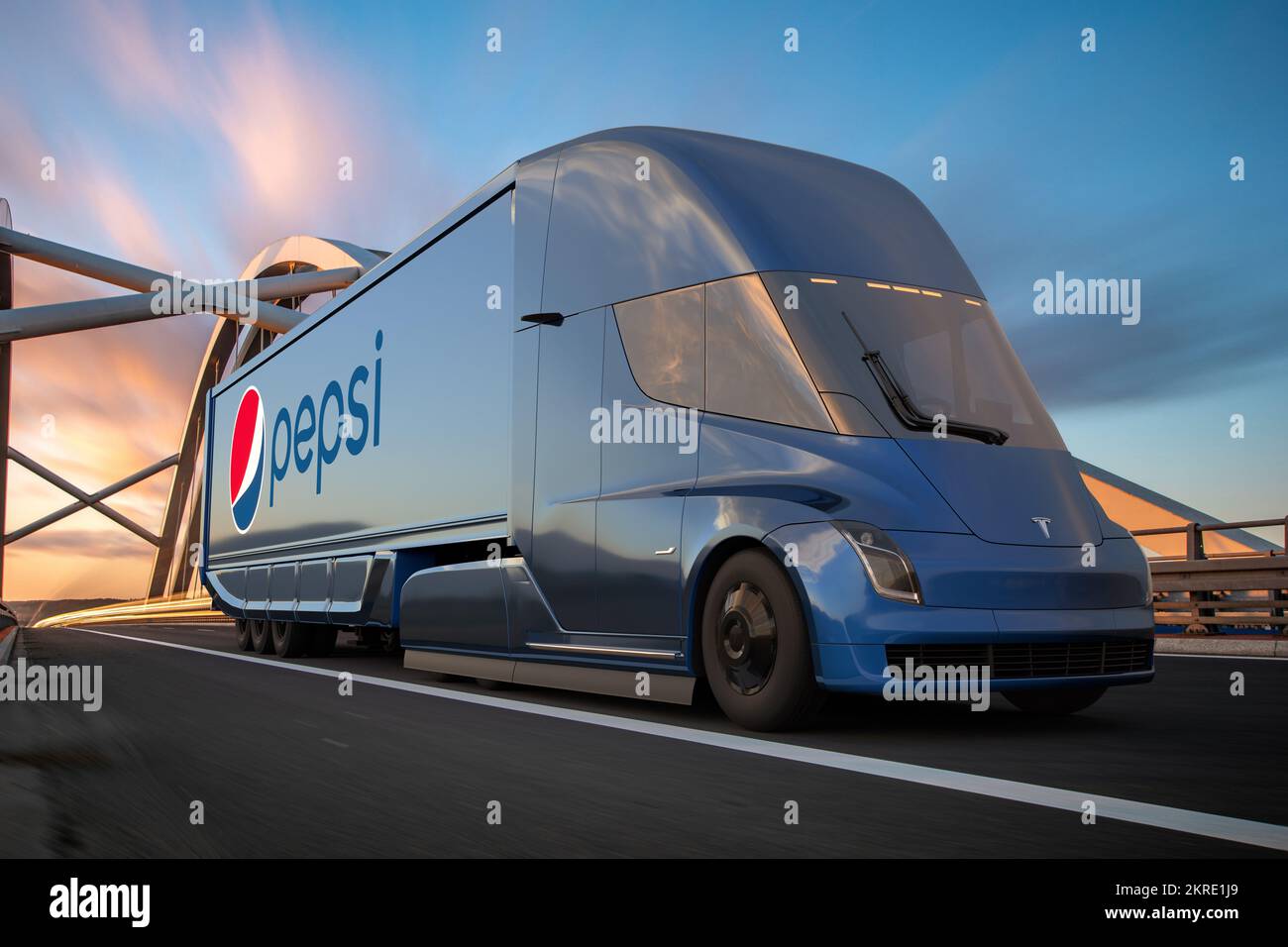 Tesla’s first Semi trucks will be delivered to Pepsi Stock Photo - Alamy