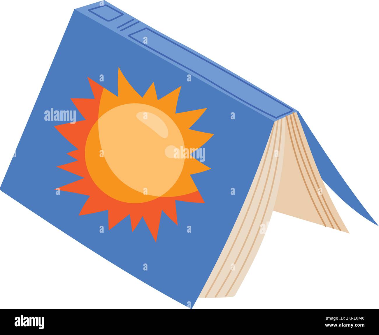 book story with sun icon Stock Vector Image & Art - Alamy
